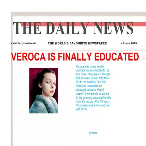 veroca is finally educated | PPT