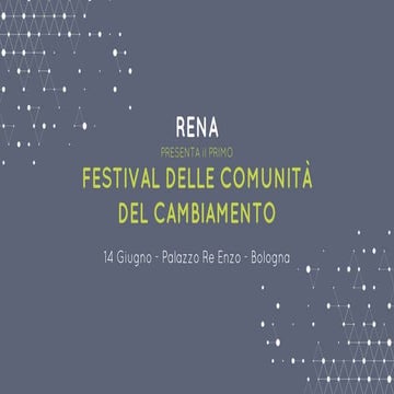RENA Festival delle Comunità del Cambiamento - Sponsor | PPT