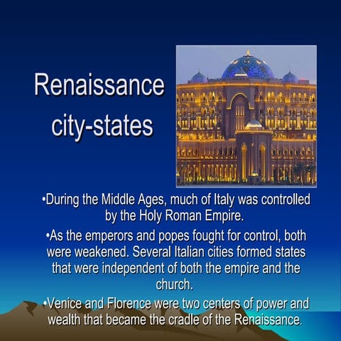 The renaissance ppt | PPT