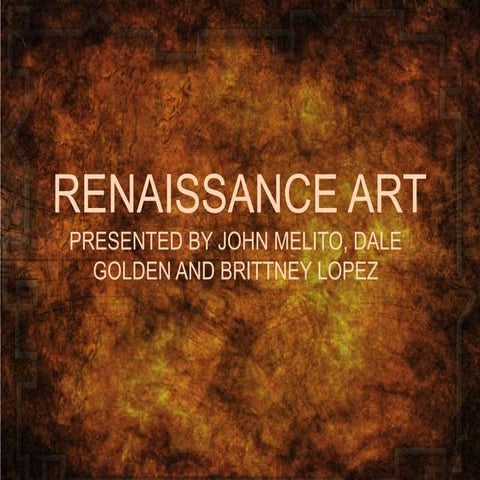 Renaissance | PPTX | Fine Art