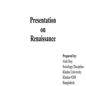 Renaissance powerpoint | PPT