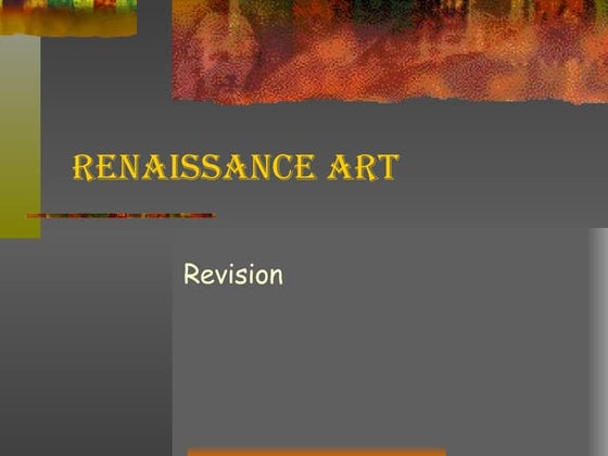 HOA Renaissance Architecture - Italian.pptx | Design | Fine Art