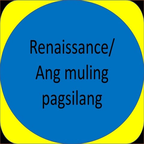 Sining sa Renaissance Period | PPTX