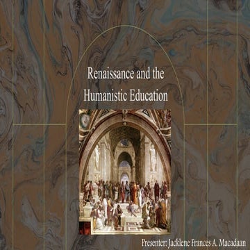 Renaissance and the Humanistic Education.pptx