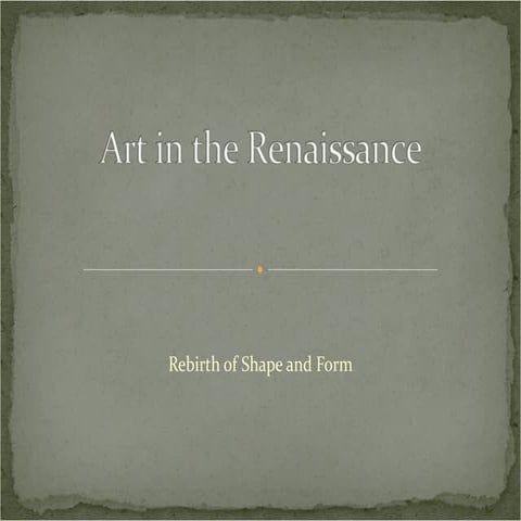 Renaissance Art | PPT
