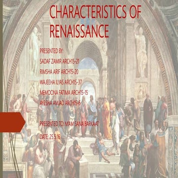 Renaissance Art Powerpoint