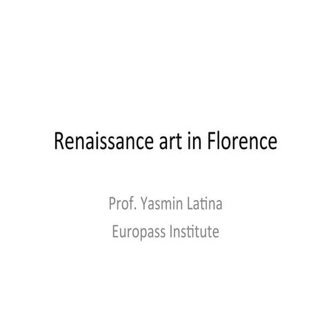 Renaissance art in florence | PDF | Christianity | Religion & Spirituality