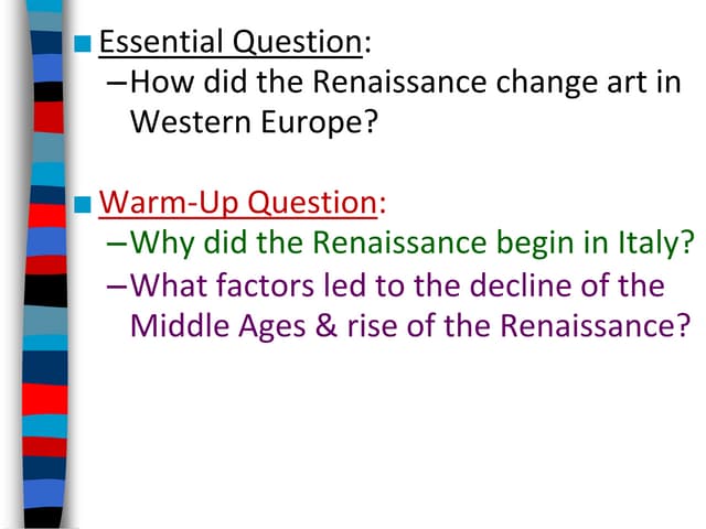 ART 9 RENAISSANCE ART IN EUROPE AND ITS ASPECTS | PPTX