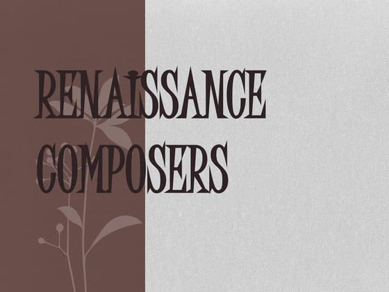 Music of Medieval-Renaissance-Baroque | PPT
