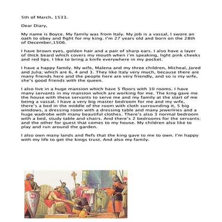 Renaissance Elp diary 1 | PAGES