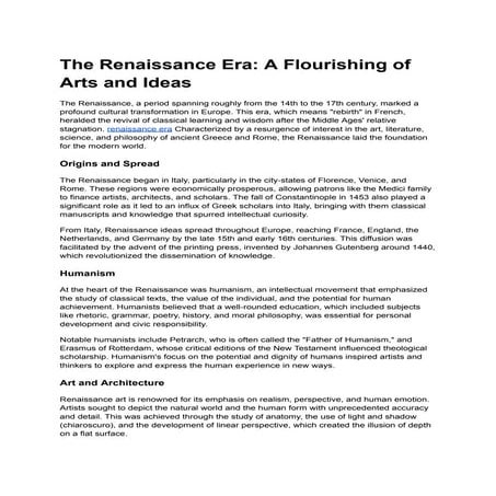 renaissance era............................. | PDF