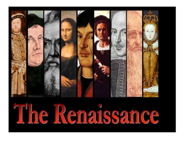 The renaissance and reformation lesson 1 renaissance origin and ...