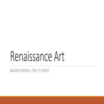 Renaissance Lecture 2 (Art) | PPTX | Design | Fine Art