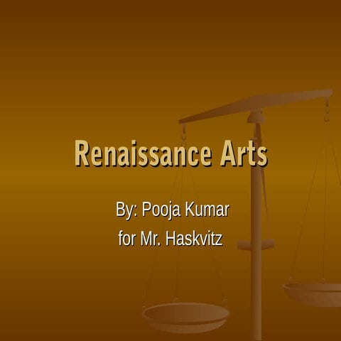 Renaissance Arts | PPT