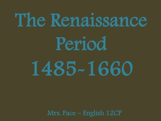 Science during renaissance period | PPTX | Geography | Science