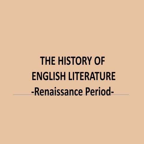 Points of Renaissance pPeriod | PPTX