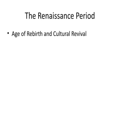 Renaissance Presentation History Grade 8 | PPTX