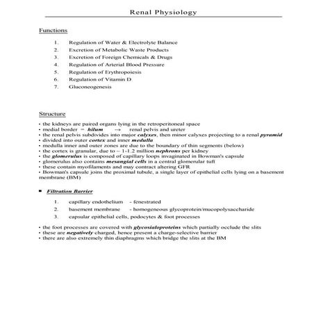 Renal physiology : a step by step break down of the topics in renal ...