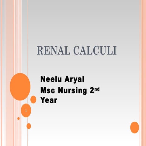 Renal calculi | PPT