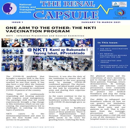 Renal Capsule Issue 5 | PDF