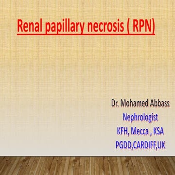 Renal Papillary Necrosis Ring Sign Renal Papillary Necrosis Unmasking