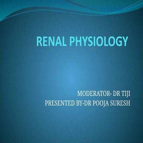 PCT- Renal physiology | PDF