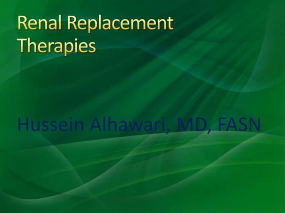 Principles of-hemodialysis | PPT | Blood Disorders | Diseases and Conditions