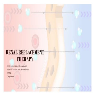 Continuous renal replacement therapy | PPTX