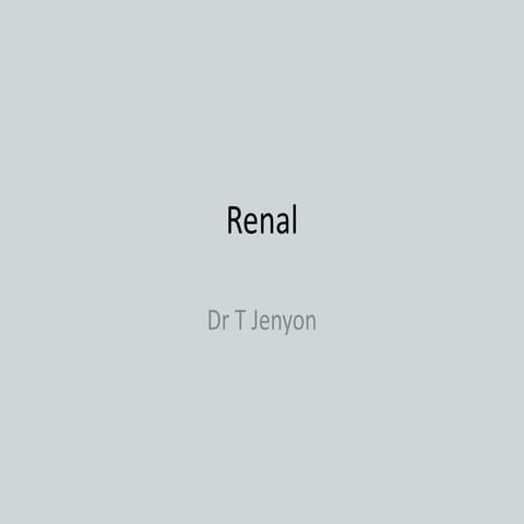 Renal Revision Ppt
