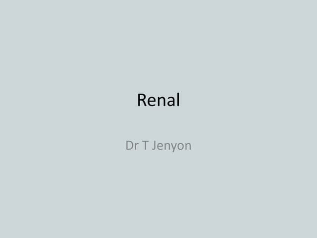 Renal Revision Ppt
