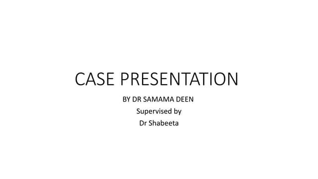 Renal Tubular Acidosis Case Historypptx