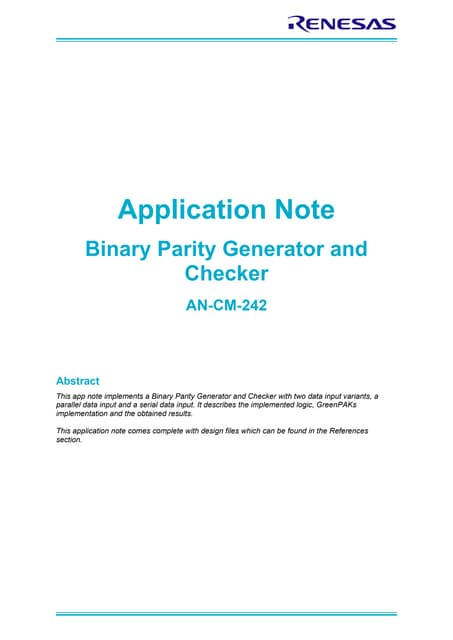 Parity Generator And Parity Checker Ppt