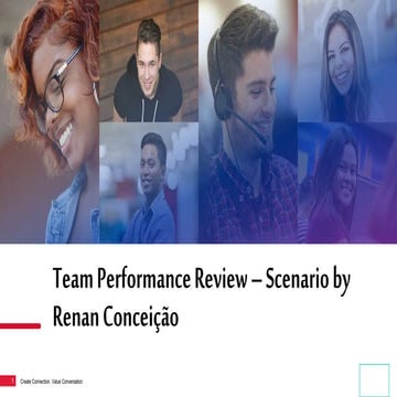 Team performance review scenario - showcasing analytical thinking. | PPT