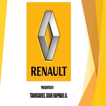 Renault presentation | PPTX | Automotive Industry | Industries