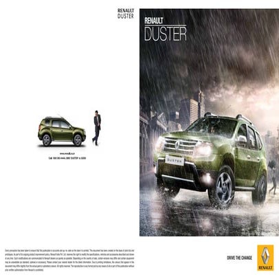 Renault Duster brochure | PDF | Auto Type | Automotive