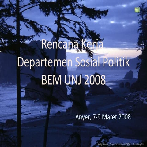 Rencana Kerja Sospol | PPT