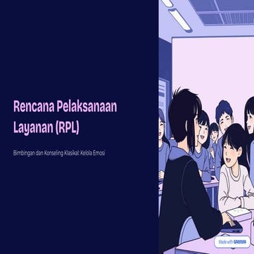 RENCANA PELAKSANAAN LAYANAN (RPL) BIMBINGAN KLASIKAL | PDF