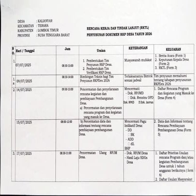 Rencana Kerja dan Tindak Lanjut (RKTL) Penyusunan Dokumen RKP Desa Tahun 2026.pdf