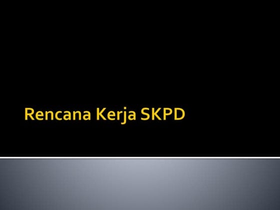 Sosialisasi Penyusunan Rencana Kerja Kementerian/Lembaga | PPT