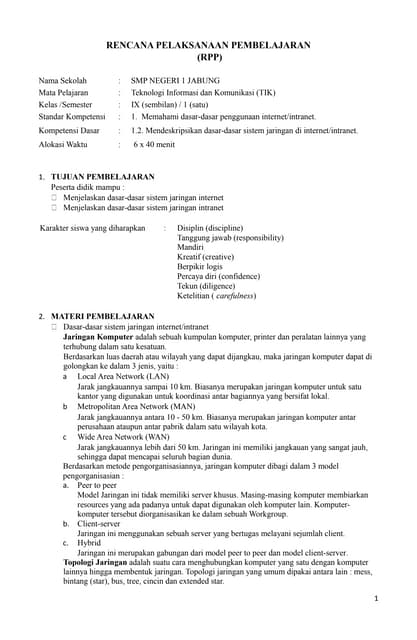 ALUR TUJUAN PEMBELAJARAN & CP KK-TP FASE F TJKT | DOC