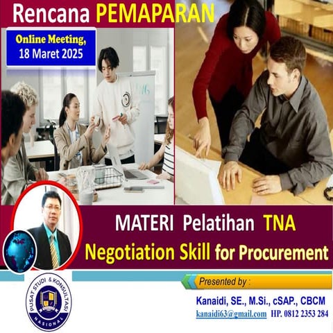 Rencana PEMAPARAN Materi Pelatihan_TNA-Negotiating Skill for Procurement.pdf