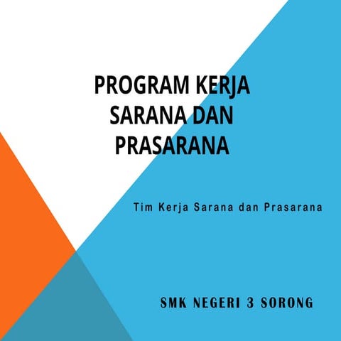Rencana Program Kerja Sarpras SMK N 3 Sorong.pptx
