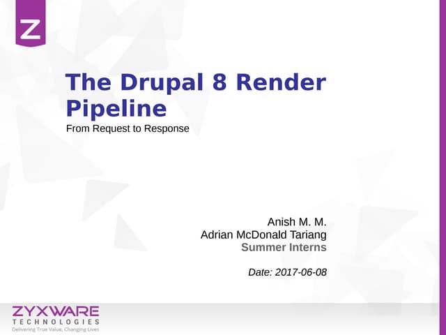 Learn Drupal 8 Render Pipeline | PPT | Free Download Learn Drupal 8 Render Pipeline | PPT | Free Download