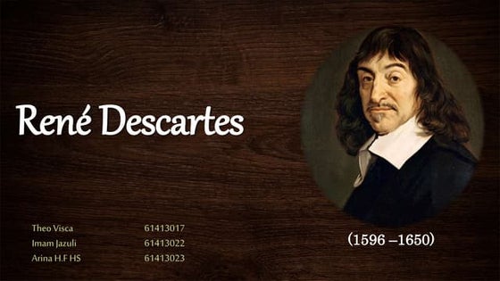 Contribution of rene descartes to philosophy | PDF