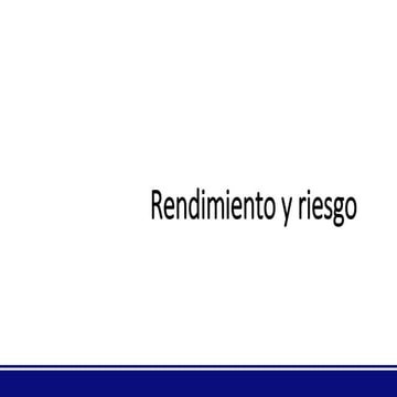 Cálculo de portafolio, Rendimiento y riesgo.pptx