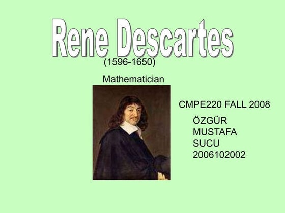 René DescarteS.mathematician,philosopher | PDF