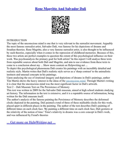 Formal Analysis of an Artwork The formal analysis paper uses | PDF