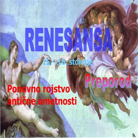 Renesansa zgodnja-matura | PPT