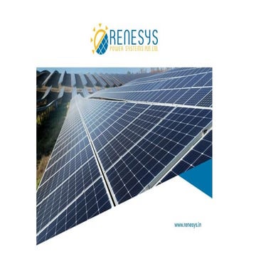 Renesys power systems solar pv installation | PPTX