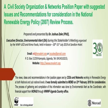 Addressing the Challenge of Climate Change and Environmental ...
